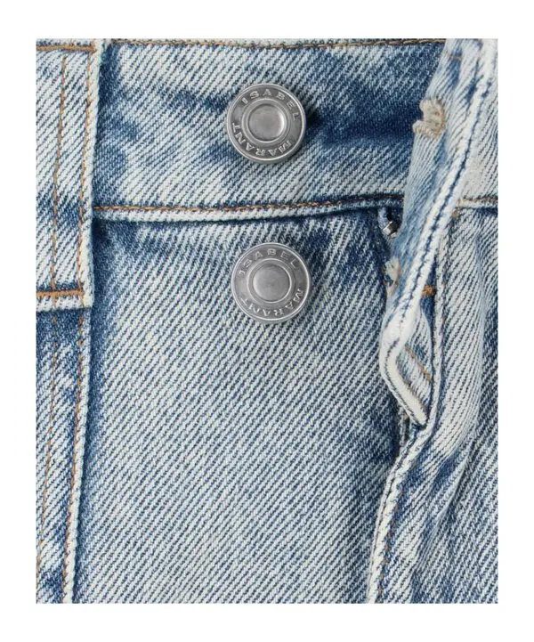 Isabel Marant Étoile Heilani Faded Cargo Jeans - Light Blue