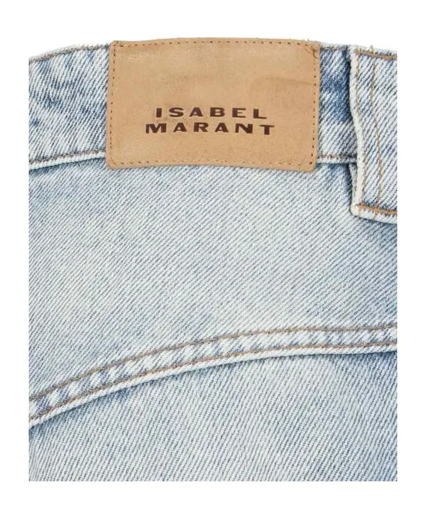 Isabel Marant Étoile Heilani Faded Cargo Jeans - Light Blue