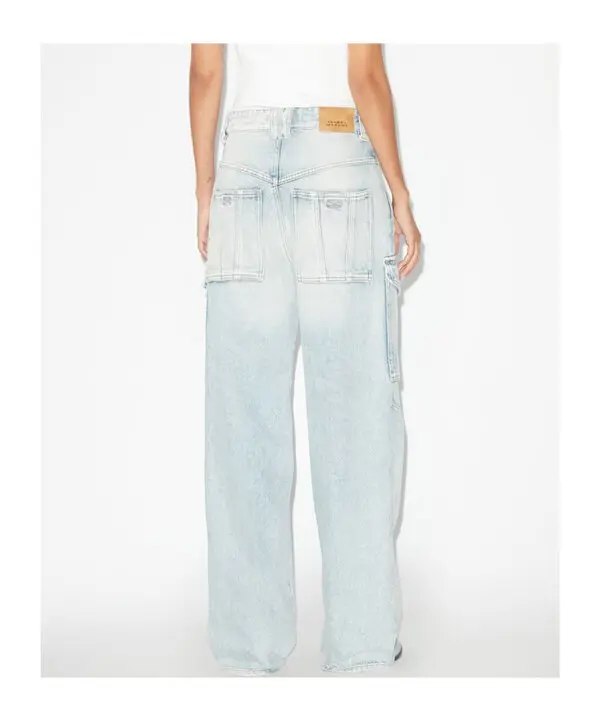 Isabel Marant Étoile Heilani Faded Cargo Jeans - Light Blue