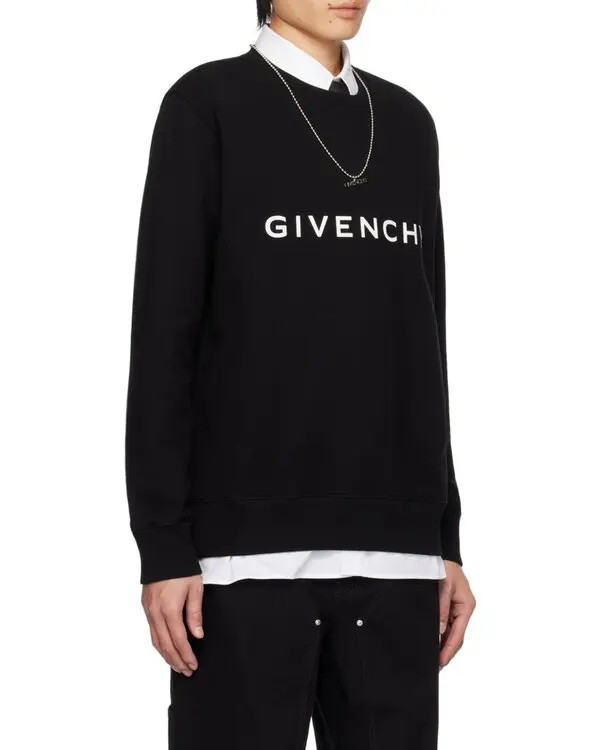 Givenchy Archetype Slim-fit Logo Sweatshirt - Black
