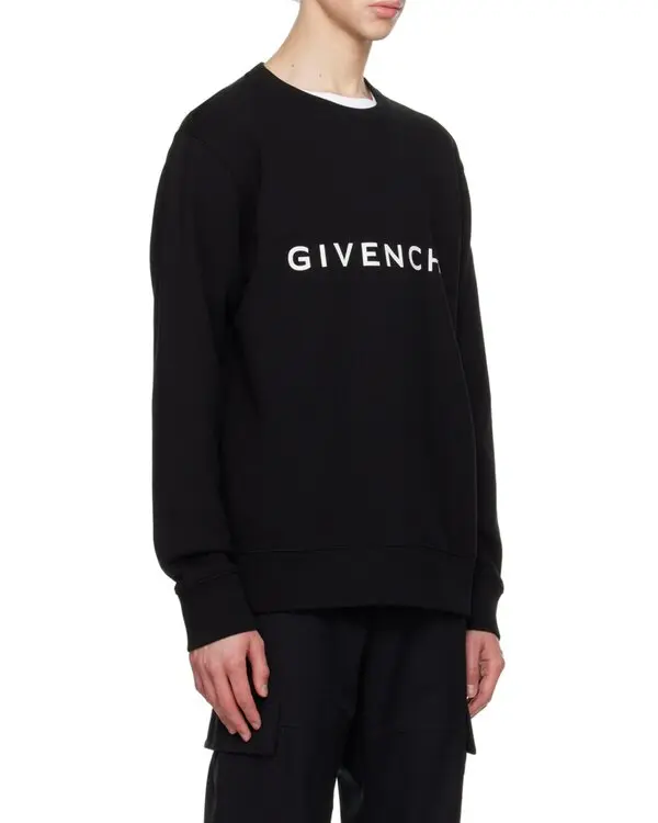 Givenchy Archetype Slim-fit Logo Sweatshirt - Black
