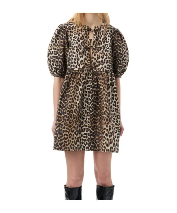 GANNI Print Mini Dress