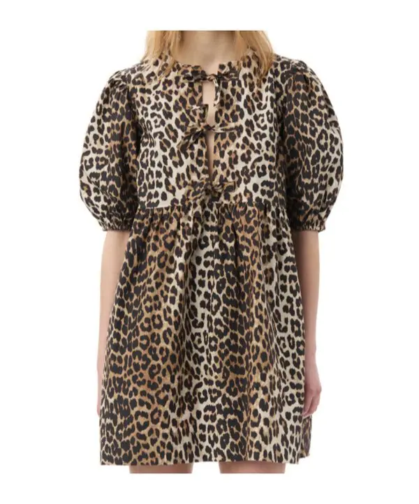 GANNI Print Mini Dress