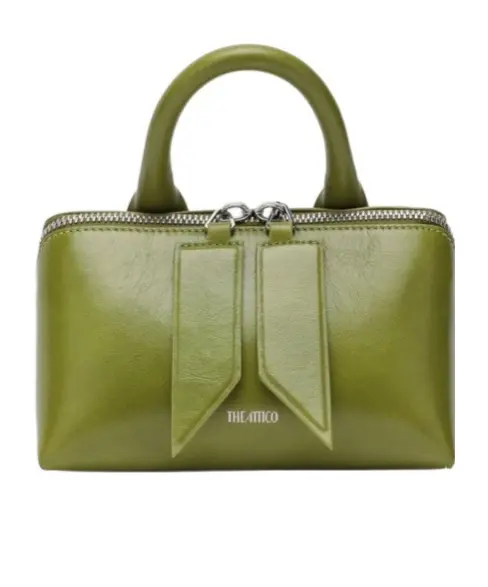 Attico Friday Top Handle Mini Bag - Olive Green