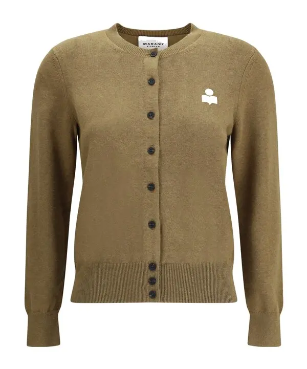 Isabel Marant Étoile Logo Embroidered Knitted Cardigan