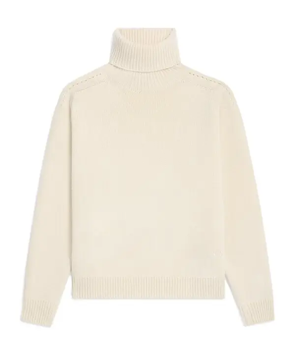 Celine Seamless Cashmere Turtleneck Sweater - Ivory