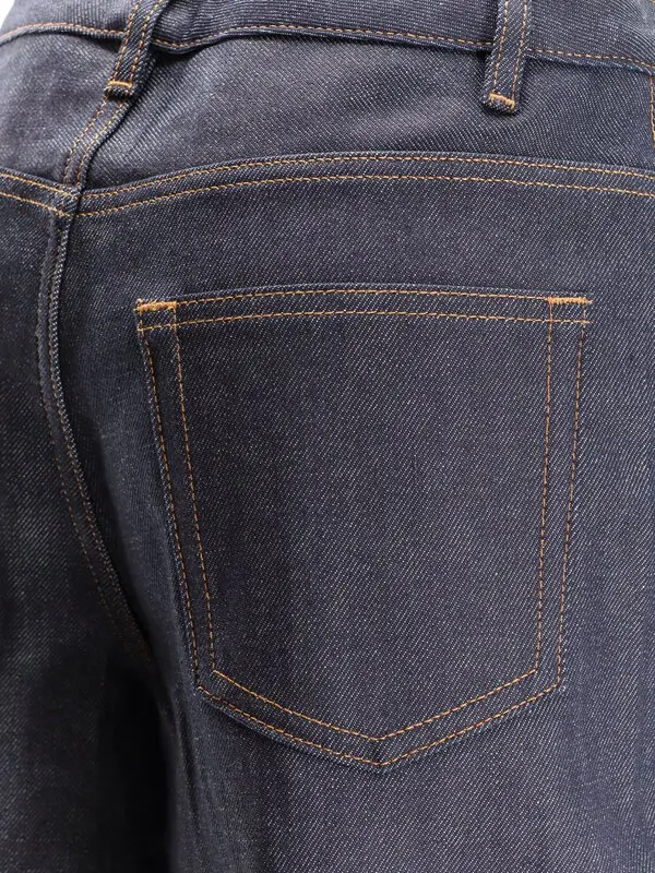 A.p.c. Belted Wide-leg Denim Trousers