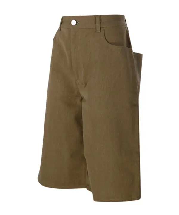 RÓHE Baggy Denim Bermuda Shorts - Green