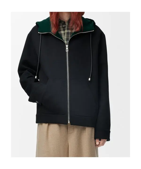 Loewe Hooded Zip-up Jacket