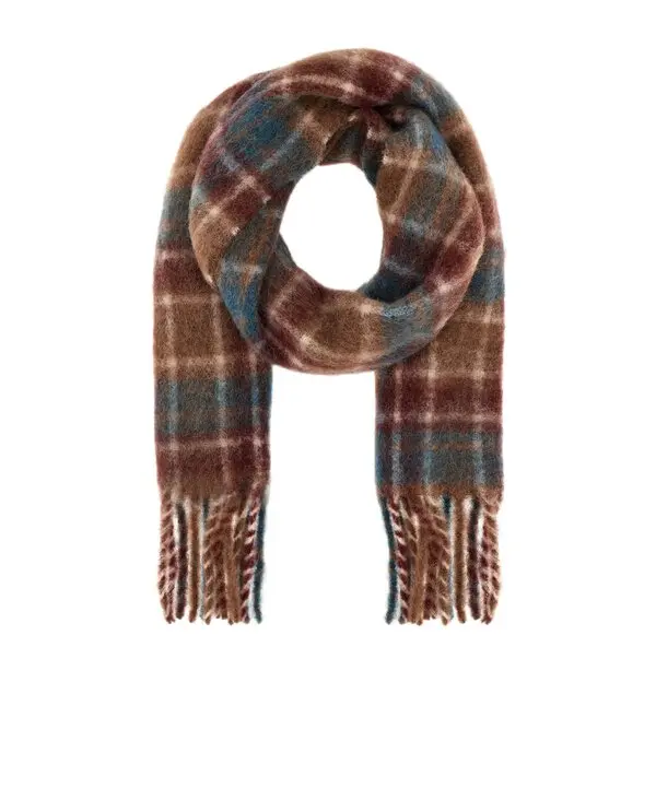Drole De Monsieur Drôle De Checked Fringed Scarf - Multicolor