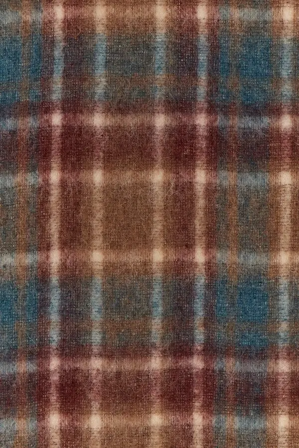 Drole De Monsieur Drôle De Checked Fringed Scarf