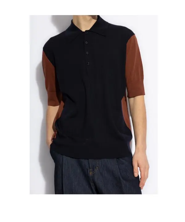 Dries Van Noten Polo Shirt With Lapel Short Sleeve