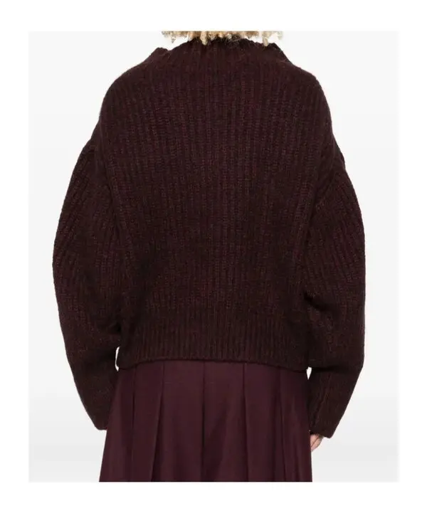 Dries Van Noten Teubina" Knitted Jumper With Embellishments - Black