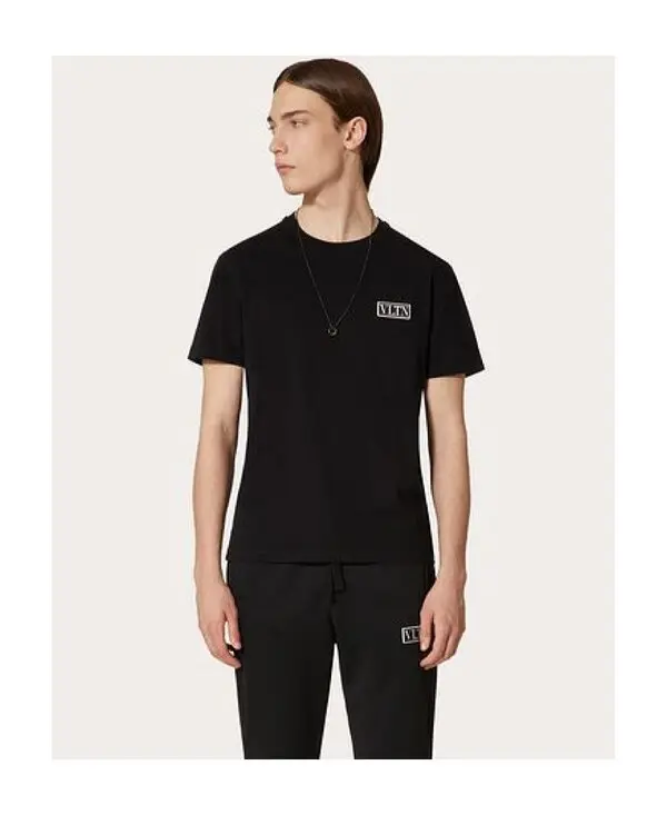 Valentino Garavani Cotton T-shirt With Vltn Tag