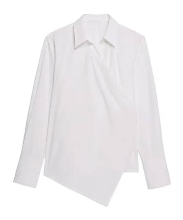 Helmut Lang Asymmetrical Wrap Shirt - White