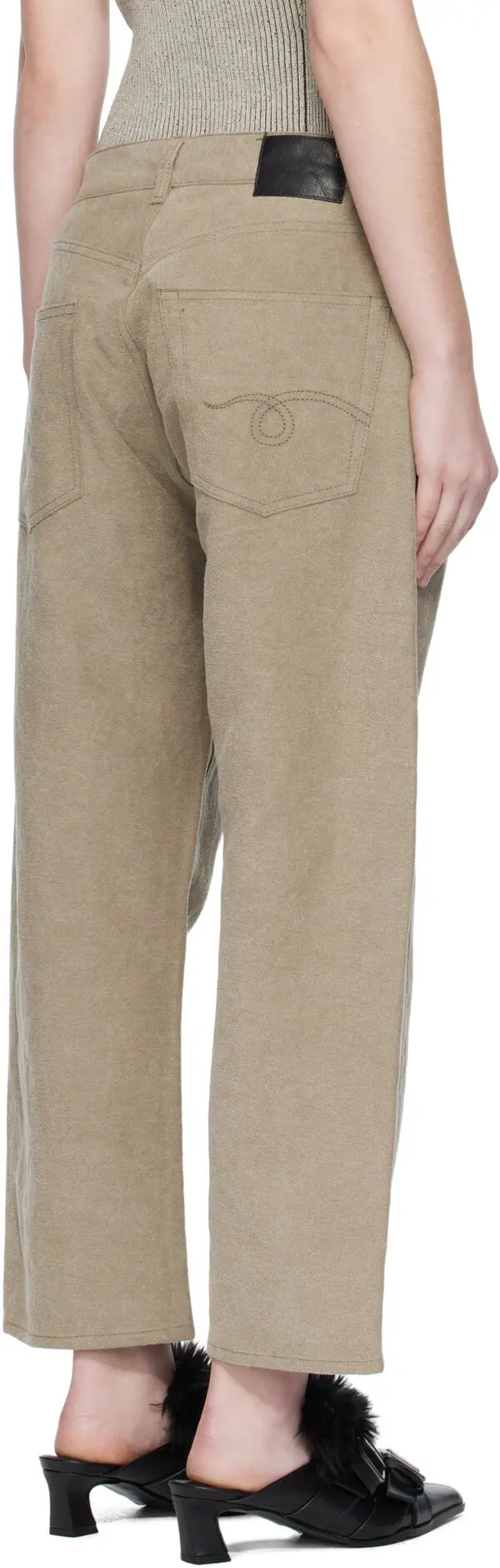 R13 Brushed Twill Straight Leg Jeans