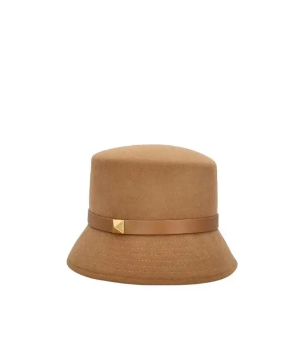 Valentino Garavani Rivet Detail Fisherman Hat - Brown