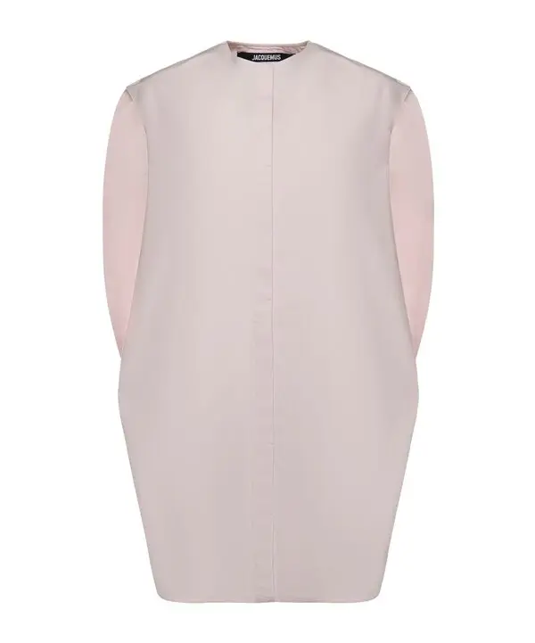 Jacquemus Ruched Detail Crewneck Dress