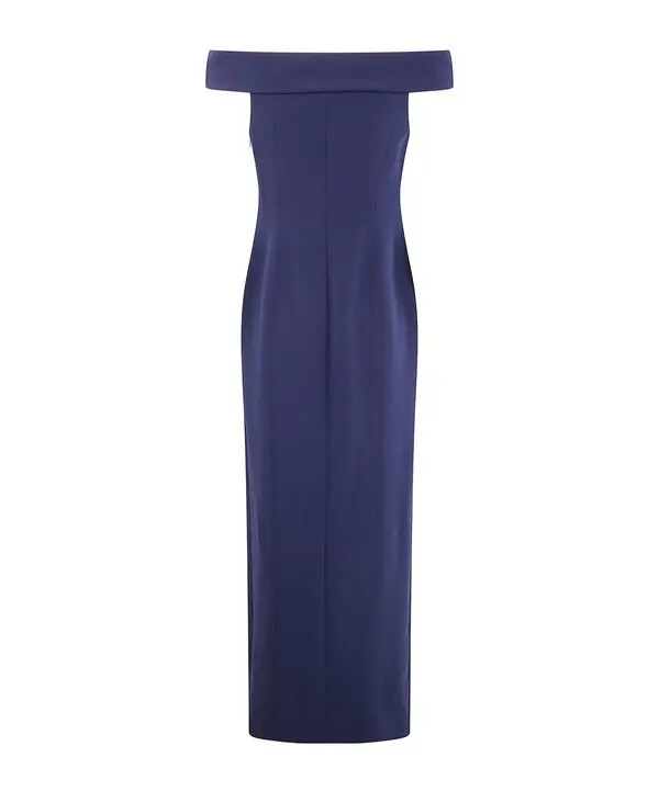 Ralph Lauren Off-shoulder Fitted Bodice Maxi Dress With Slit