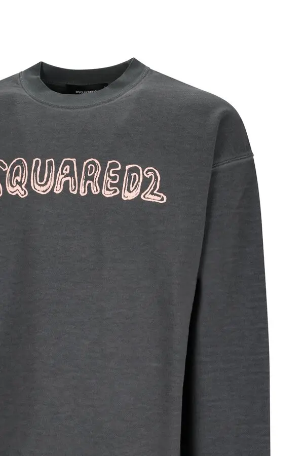 Dsquared2 Crewneck Sweatshirt With Logo Print