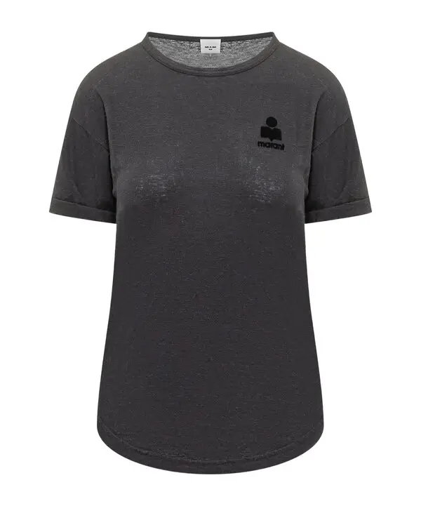 Isabel Marant Étoile Koldia Logo Printed T-shirt - Black