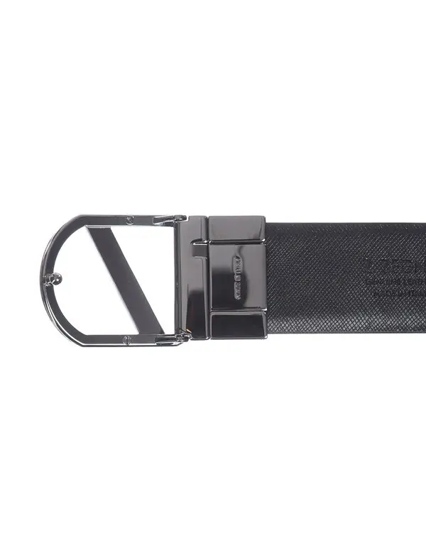 Zegna Logo Buckle Belt