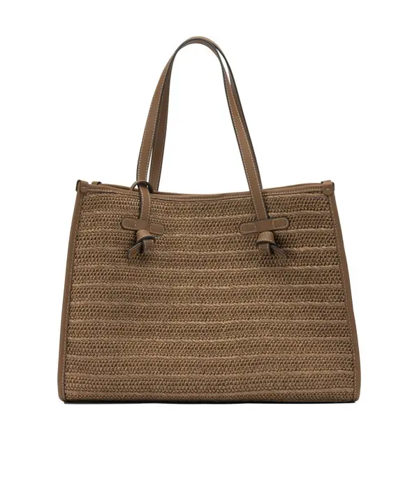 GIANNI CHIARINI Woven Tote Bag - Brown