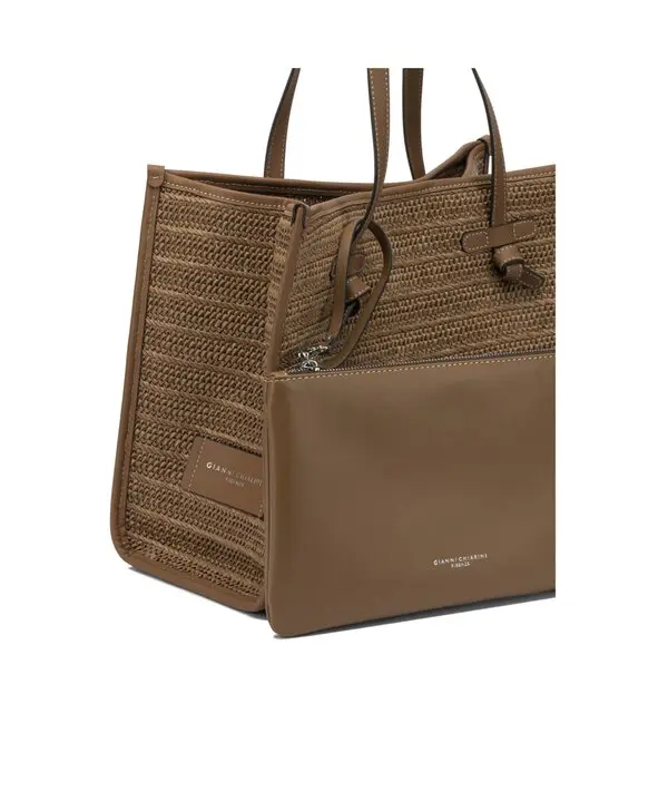 GIANNI CHIARINI Woven Tote Bag - Brown