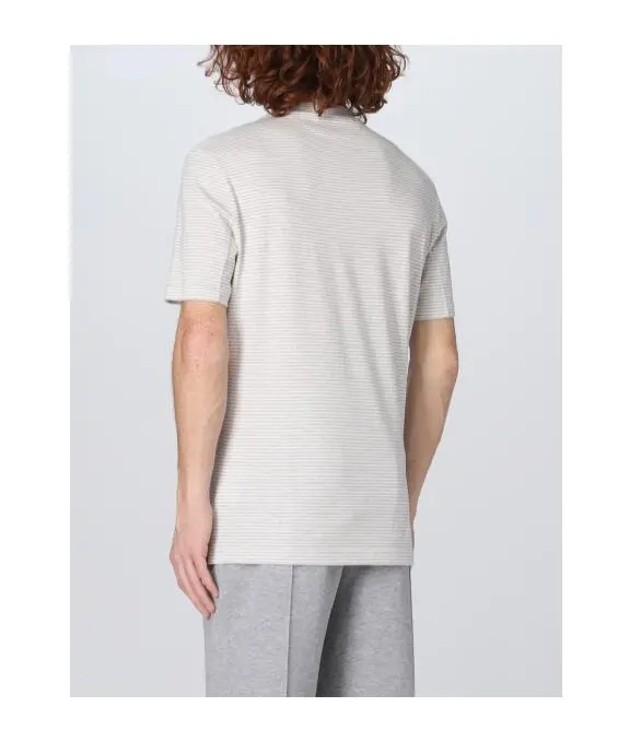 Brunello Cucinelli Cotton-linen Striped T-shirt