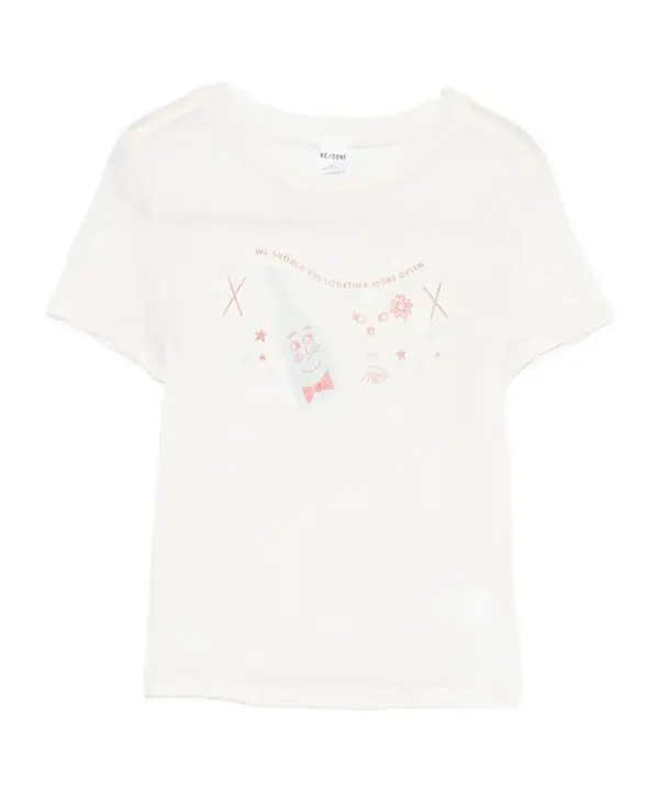 RE/DONE Short Sleeve Graphic T-shirt - No