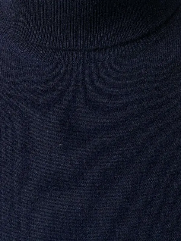 Brunello Cucinelli Knitted Turtleneck Jumper - Blue
