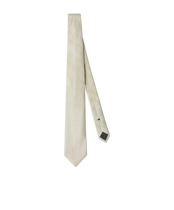 Brunello Cucinelli Patterned Jacquard Neck Tie - Nude