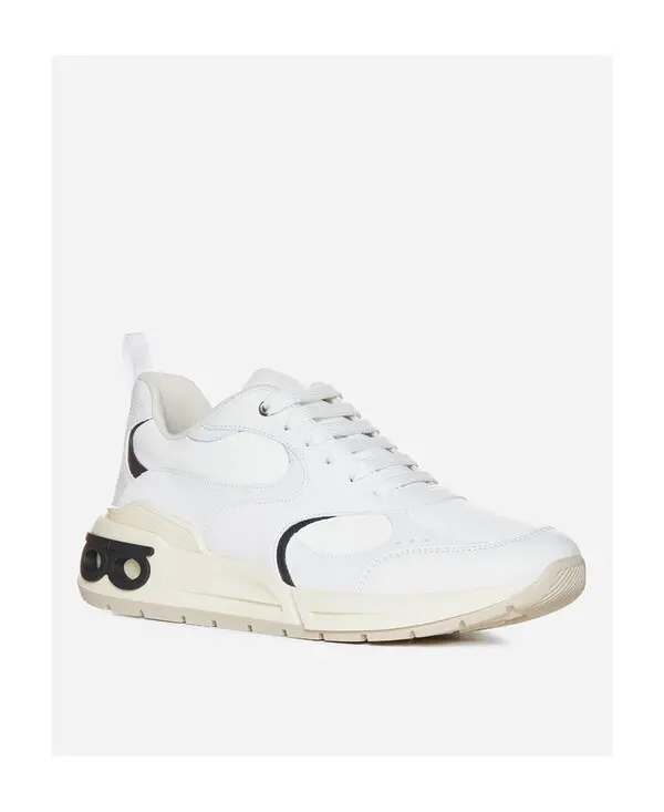 FERRAGAMO Gancini Logo Sneakers - White