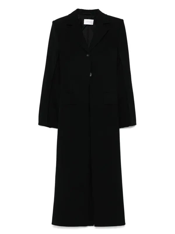 Sportmax Long Sleeve Coat - Black