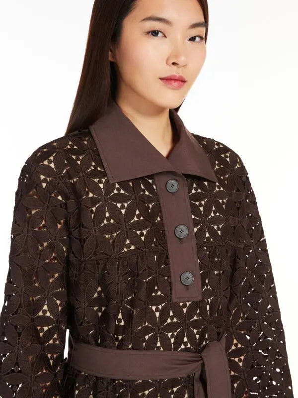 Max Mara Long-sleeved Belted Dress