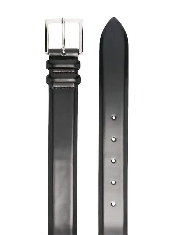 ORTIGNI Pointed-tip Buckle-fastened Belt - Black