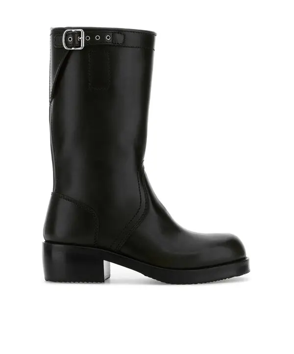Dries Van Noten Buckled Biker Boots