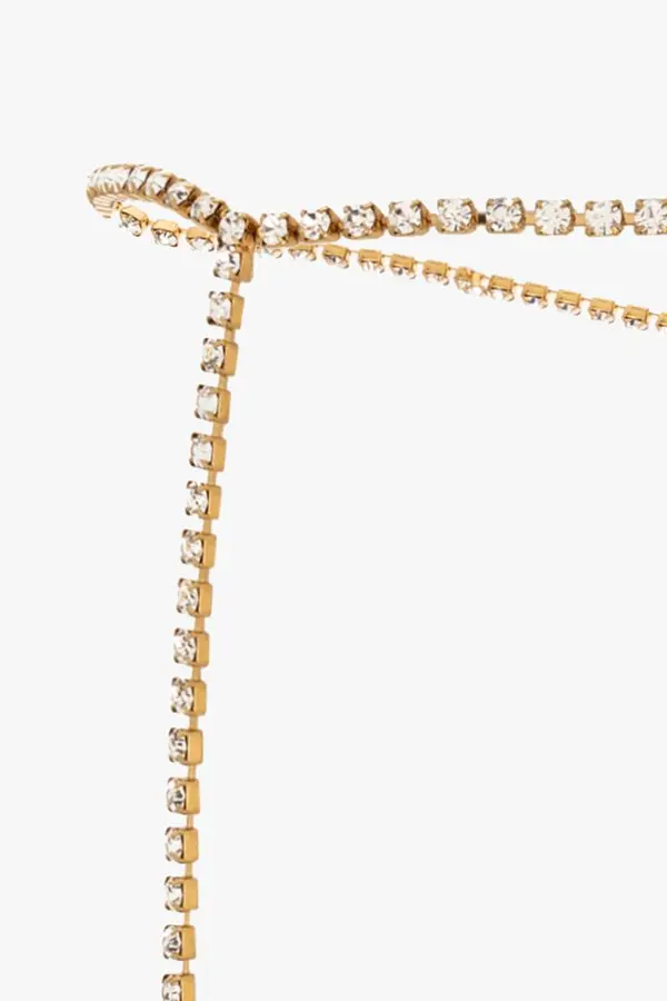 Blumarine Logo Charm Suspender Belt