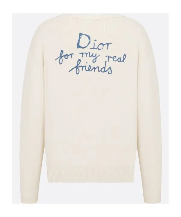 Dior Ribbed Knit V-neck Cardigan