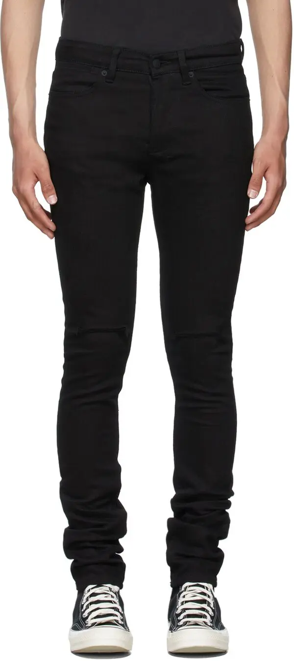 Ksubi Ace Slice Skinny Jeans With Knee Slits