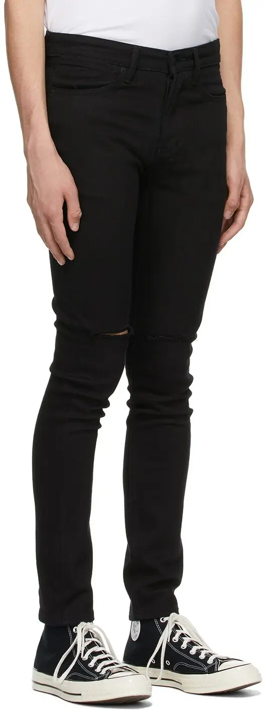 Ksubi Ace Slice Skinny Jeans With Knee Slits