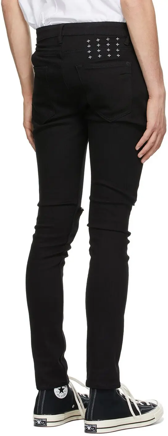 Ksubi Ace Slice Skinny Jeans With Knee Slits