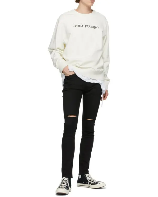 Ksubi Ace Slice Skinny Jeans With Knee Slits