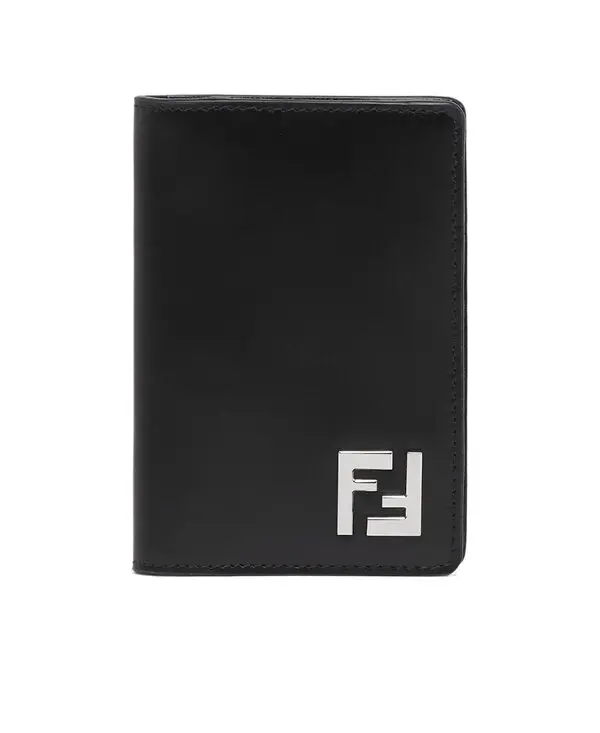 Fendi Ff Squared Card Holder - Black