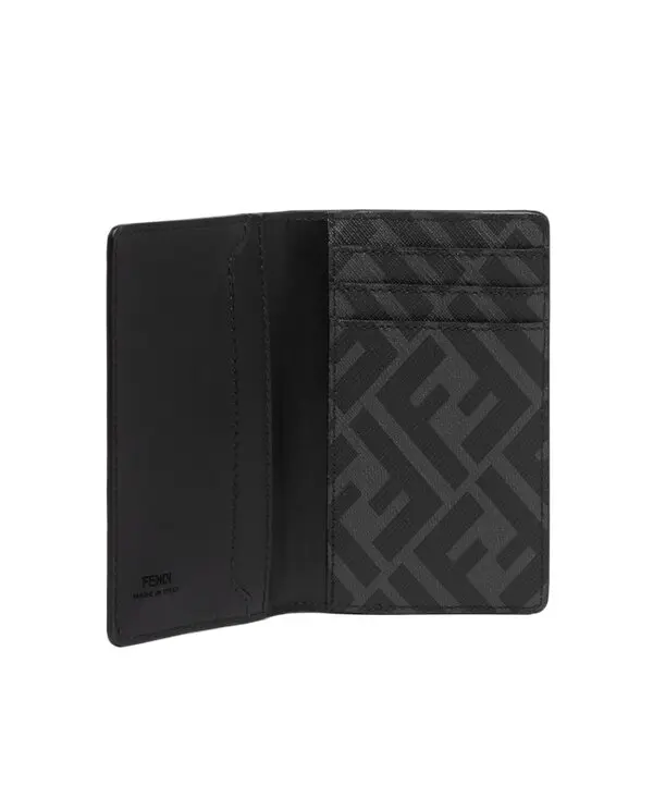Fendi Ff Squared Card Holder - Black