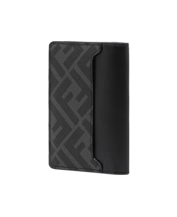 Fendi Ff Squared Card Holder - Black