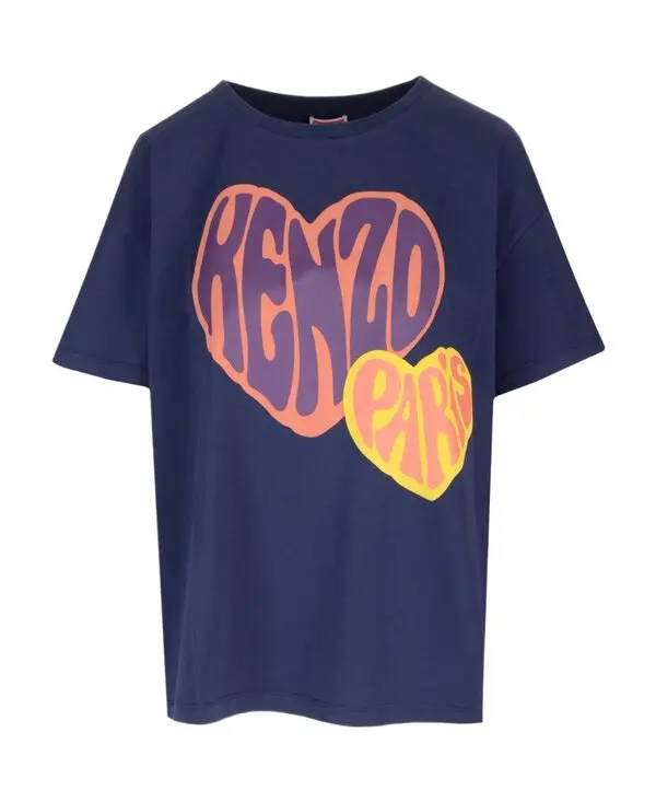 Kenzo Graphic Print Crewneck T-shirt