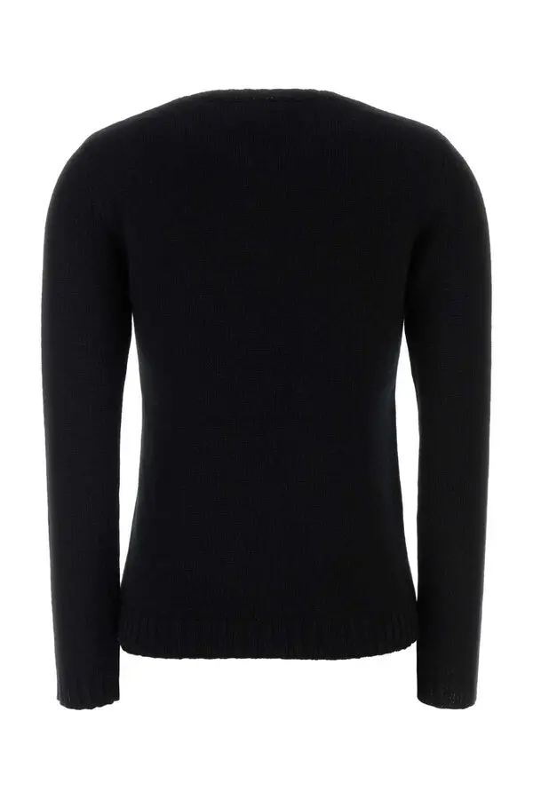 Valentino Garavani Slogan Intarsia Long-sleeve Sweater