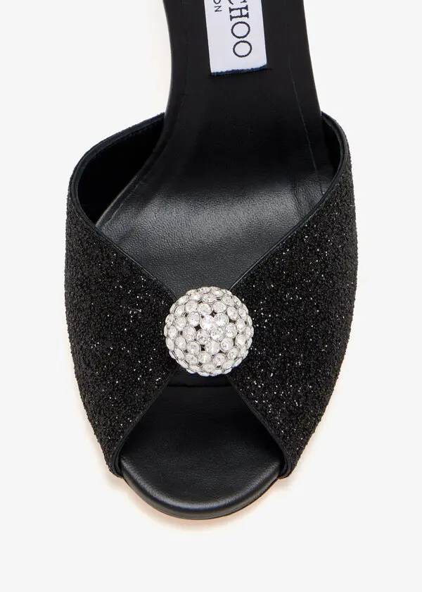 JIMMY CHOO Sacora 85 High-heeled Sandals - Black