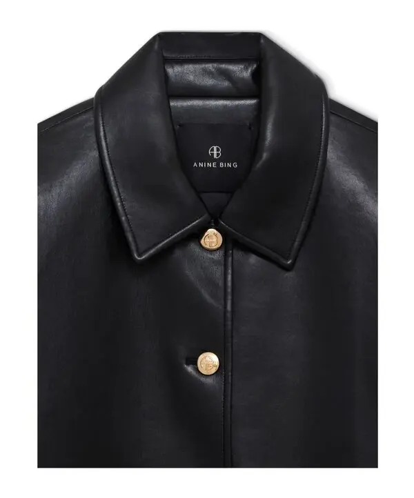 ANINE BING Luca Leather Jacket - Black